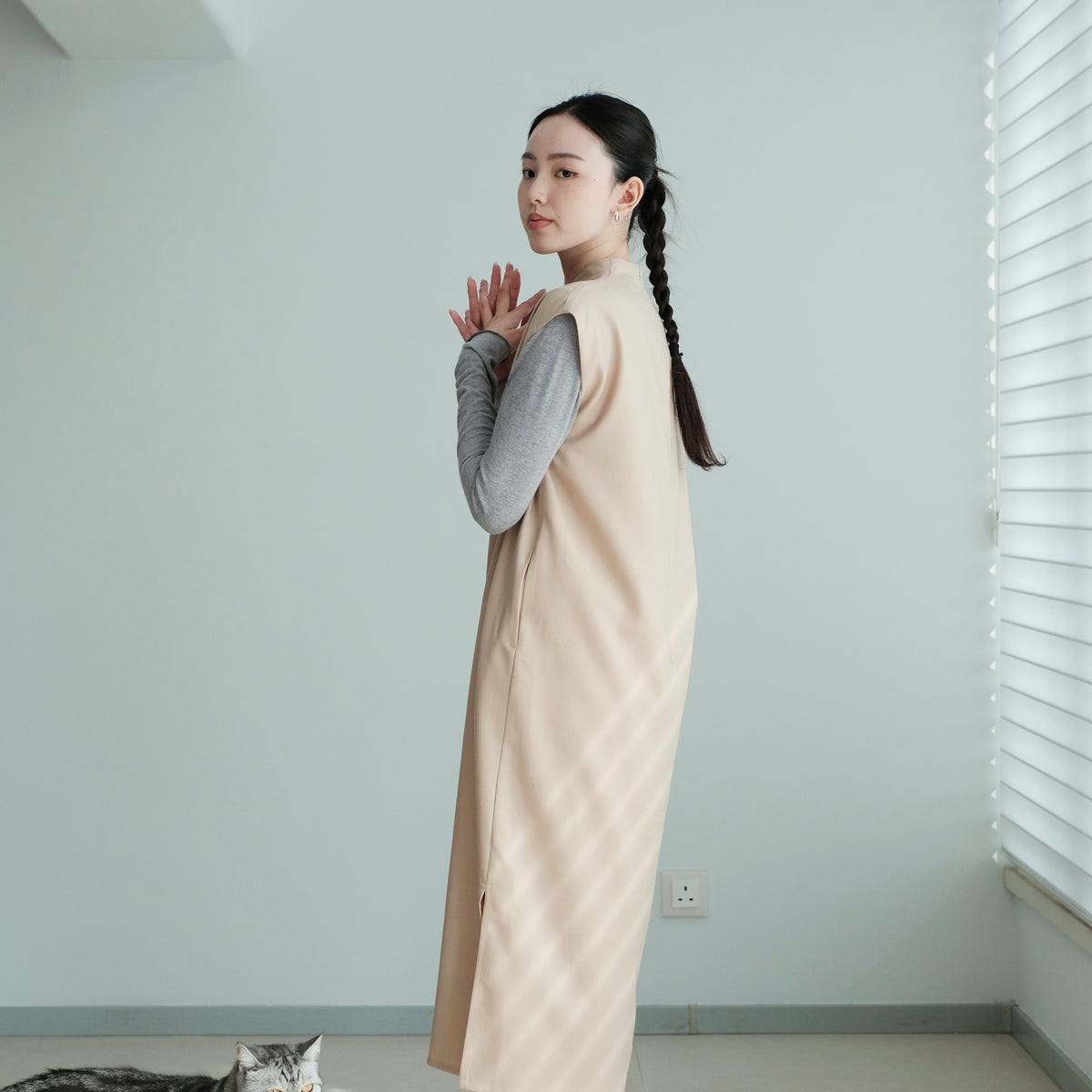 JOSYLN DRESS (MILK TEA) – 30MENU