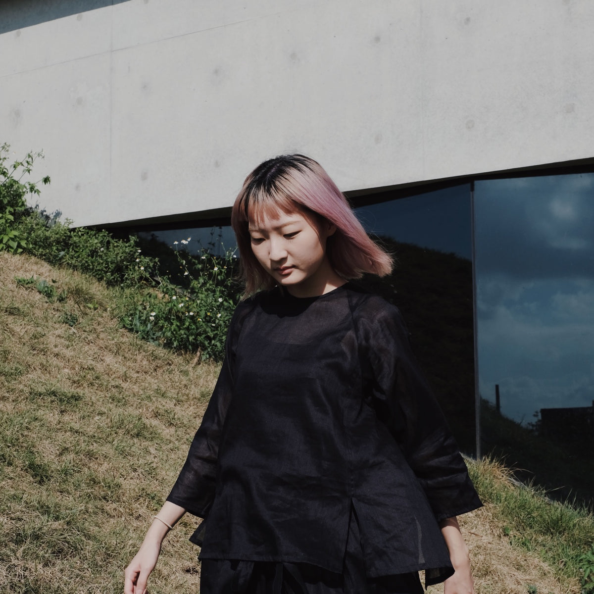 KOU BLOUSE (NAVY) – 30MENU